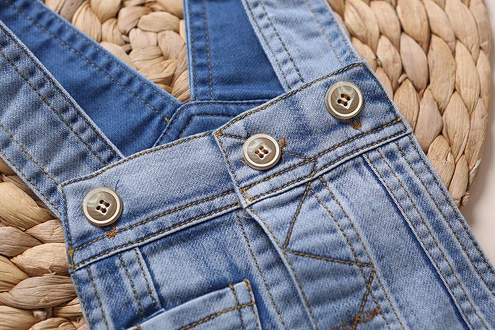 KIDSCOOL SPACE Baby Denim Overalls Dress 5-6 Years Light Blue-1919 ...