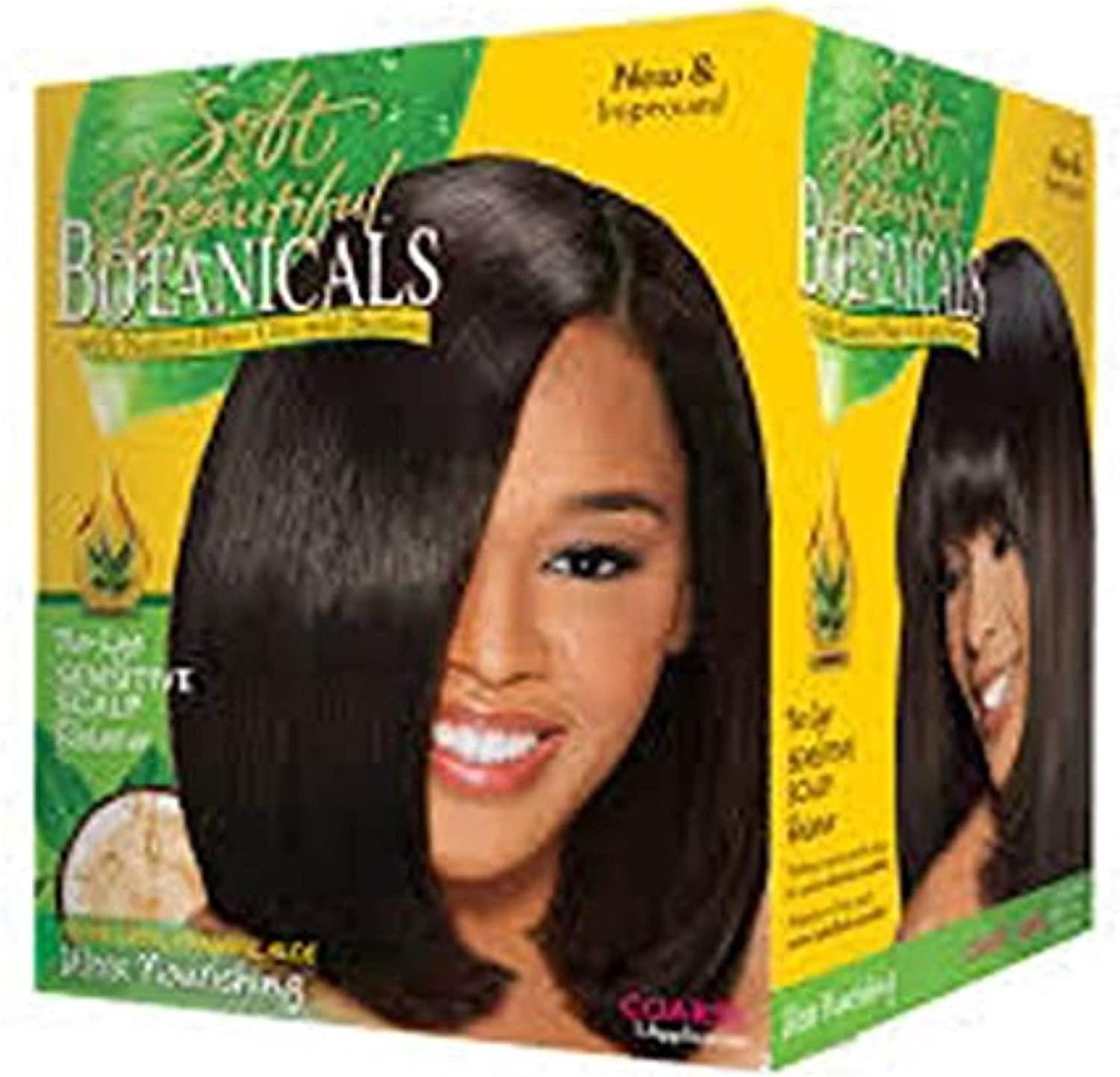 Soft & Beautiful Botanicals No-Lye Sensitive Scalp Relaxer Coarse 1 ...
