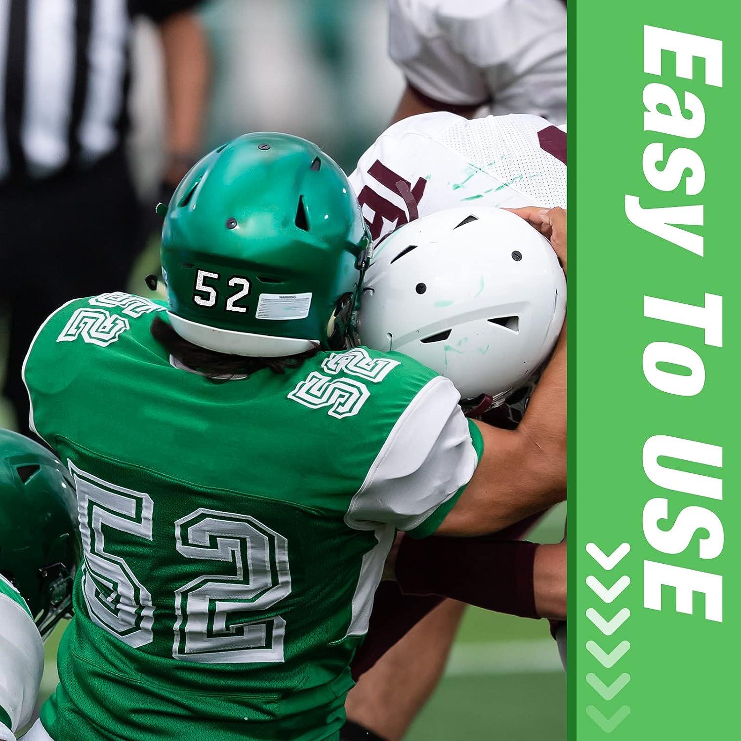 Jecery 88 Pcs Helmet Numbers Self Adhesive Sticker Football Stickers ...