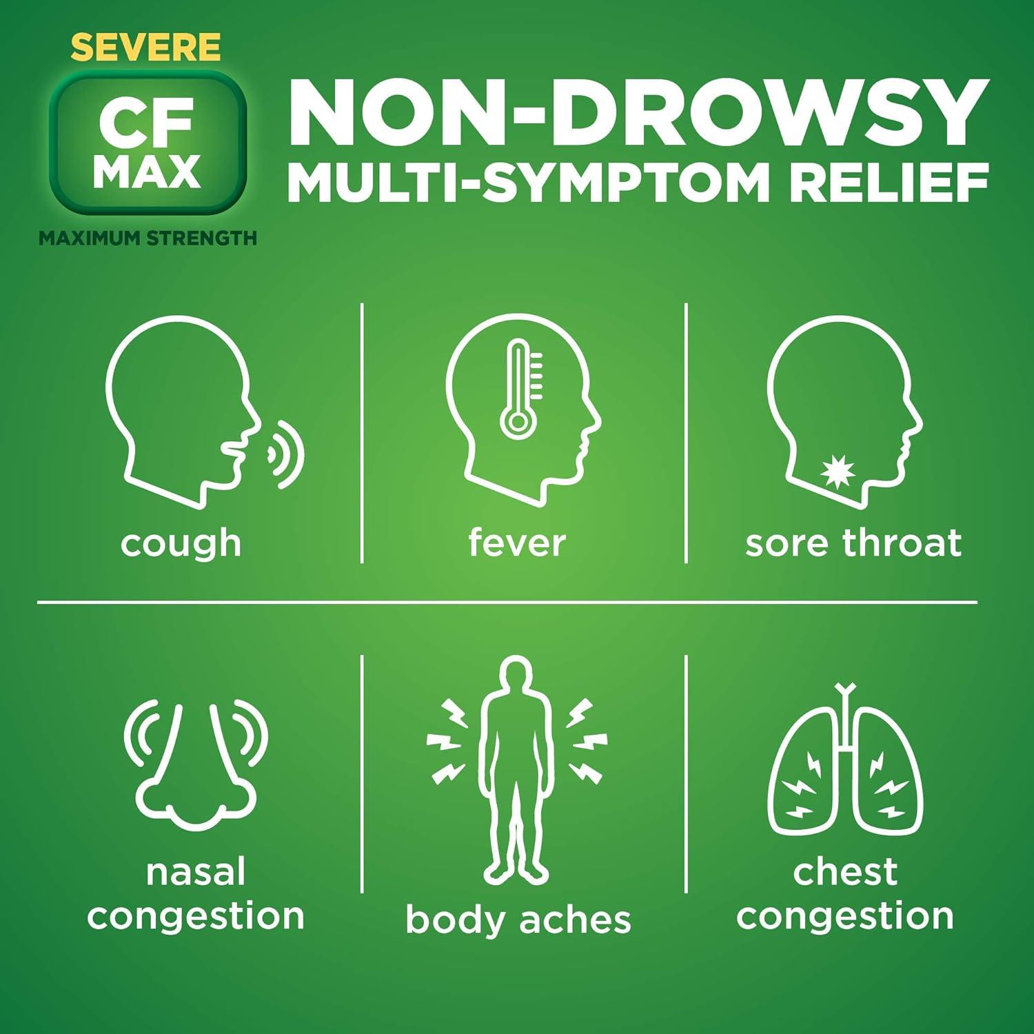 Amazon Basic Care Tussin Severe CF Max Syrup - Multi-Symptom Cough Cold ...