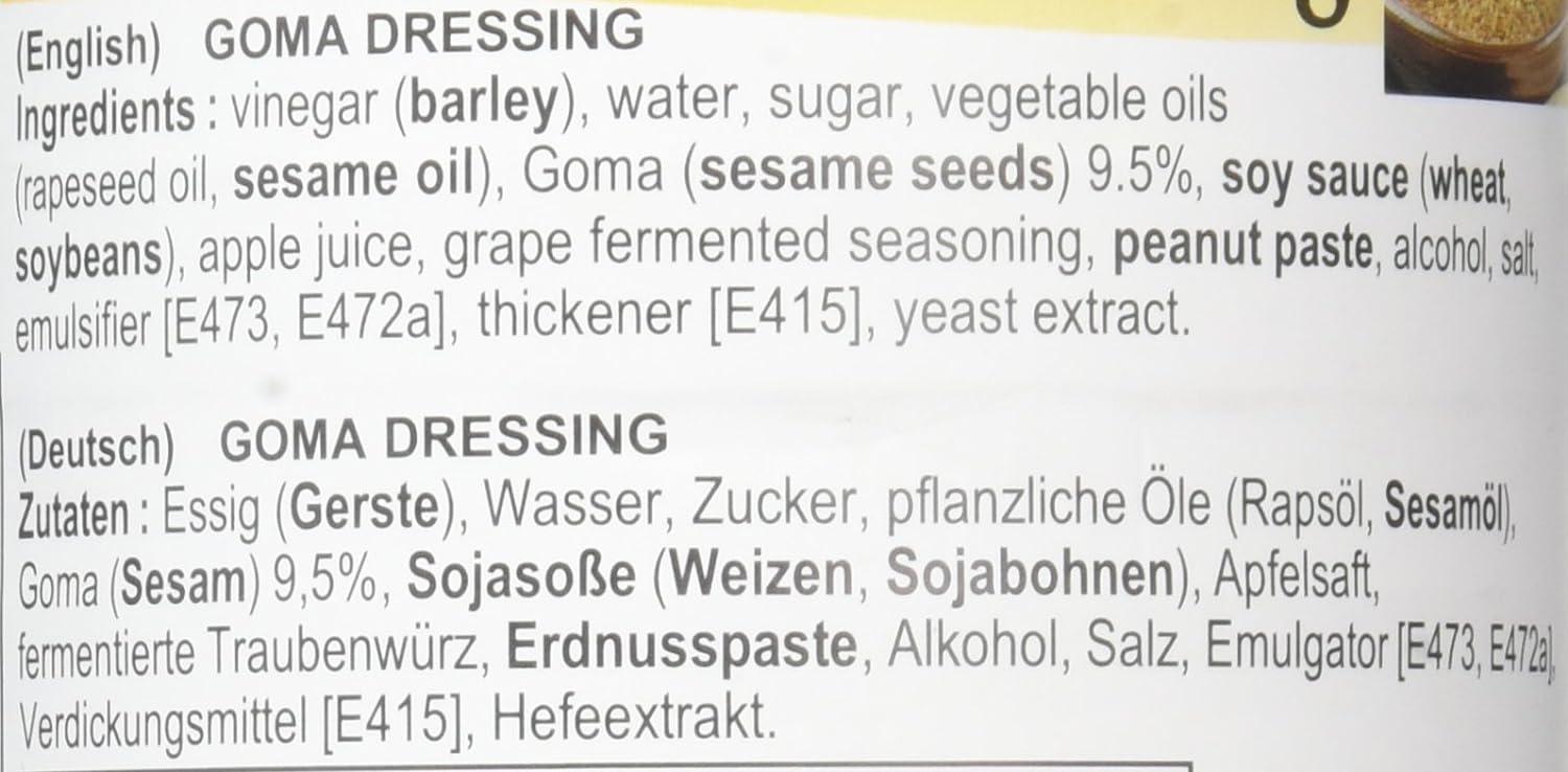 Nippon Shokken Goma Sesame Dressing 1L - Authentic Japanese Flavor ...