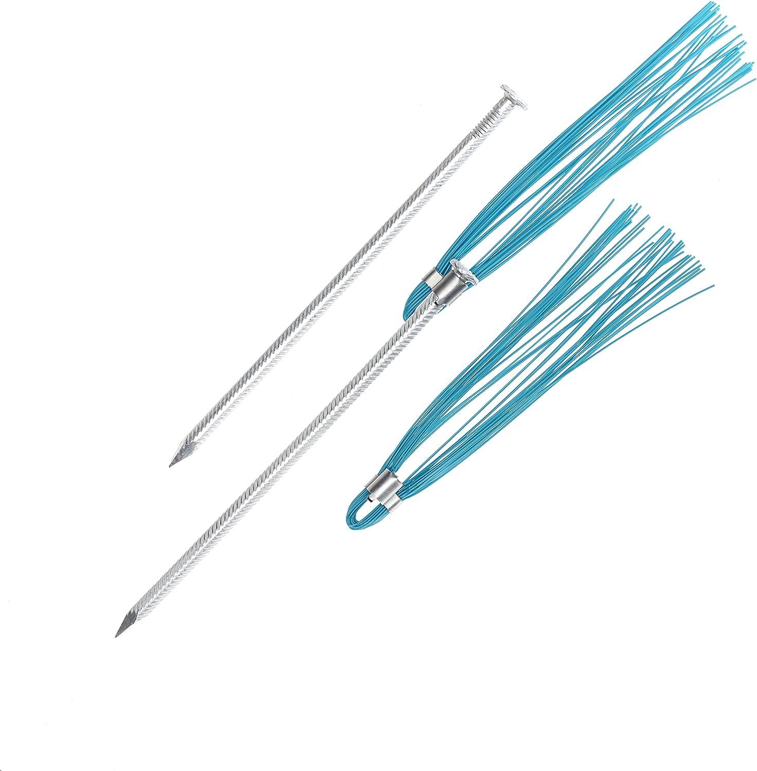 Blue 6 Inch Ground Markers with Aluminum Stakes (Pkg of 25) - Non-Rust ...