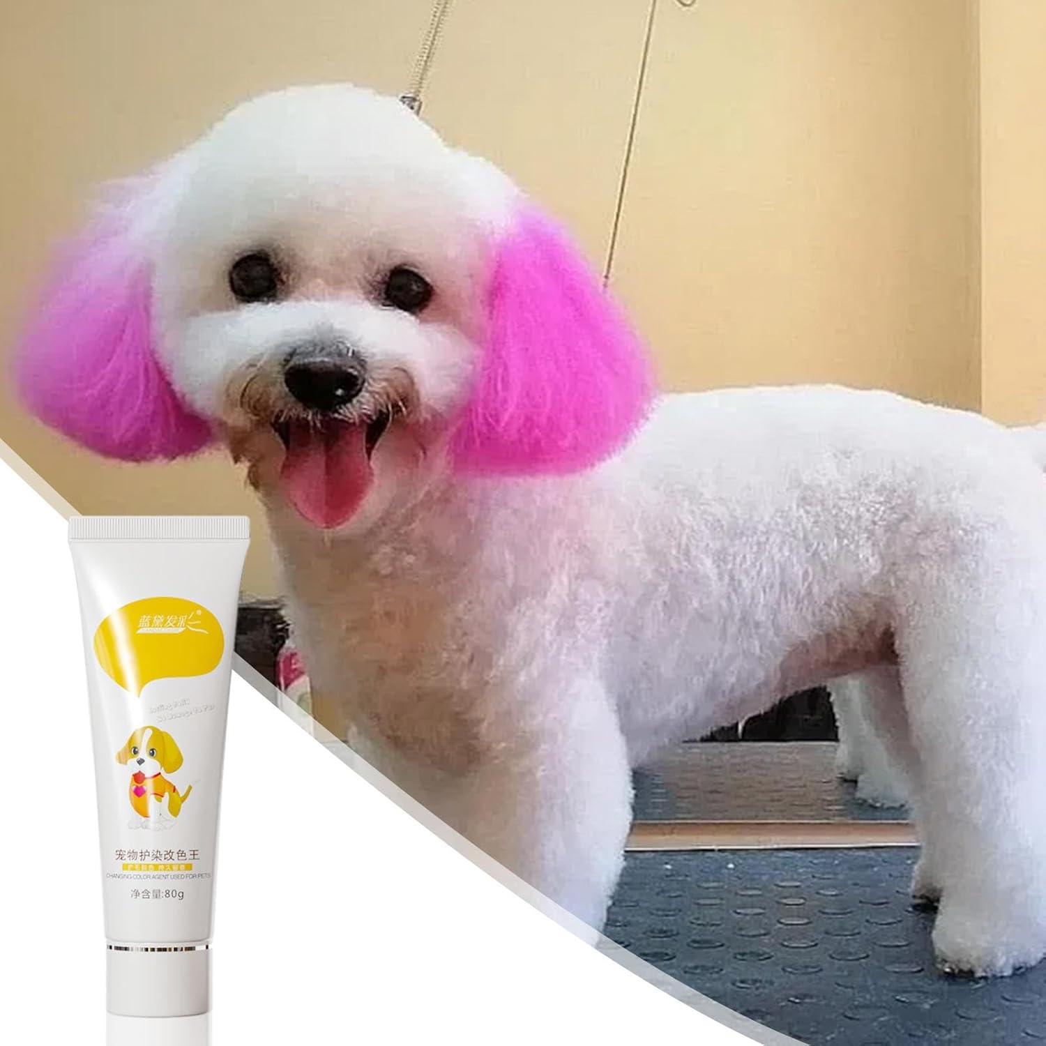 Professional Dog Hair Dye | Long-Lasting Color for Puppies & Pets | 80g ...