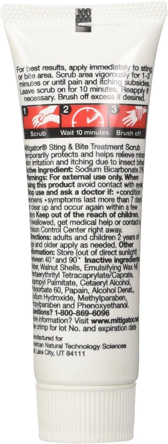 Mitigator Sting & Bite Scrub - Fast-Acting Skin Protectant, Relieves ...