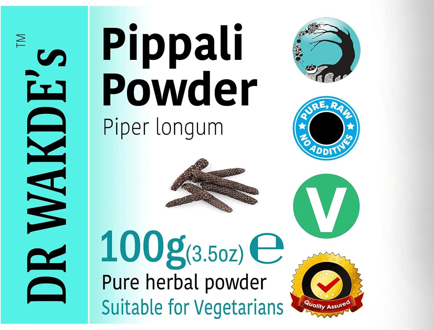 DR WAKDE'S Pippali Powder - 100g | Pure Raw Long Pepper Piper longum ...