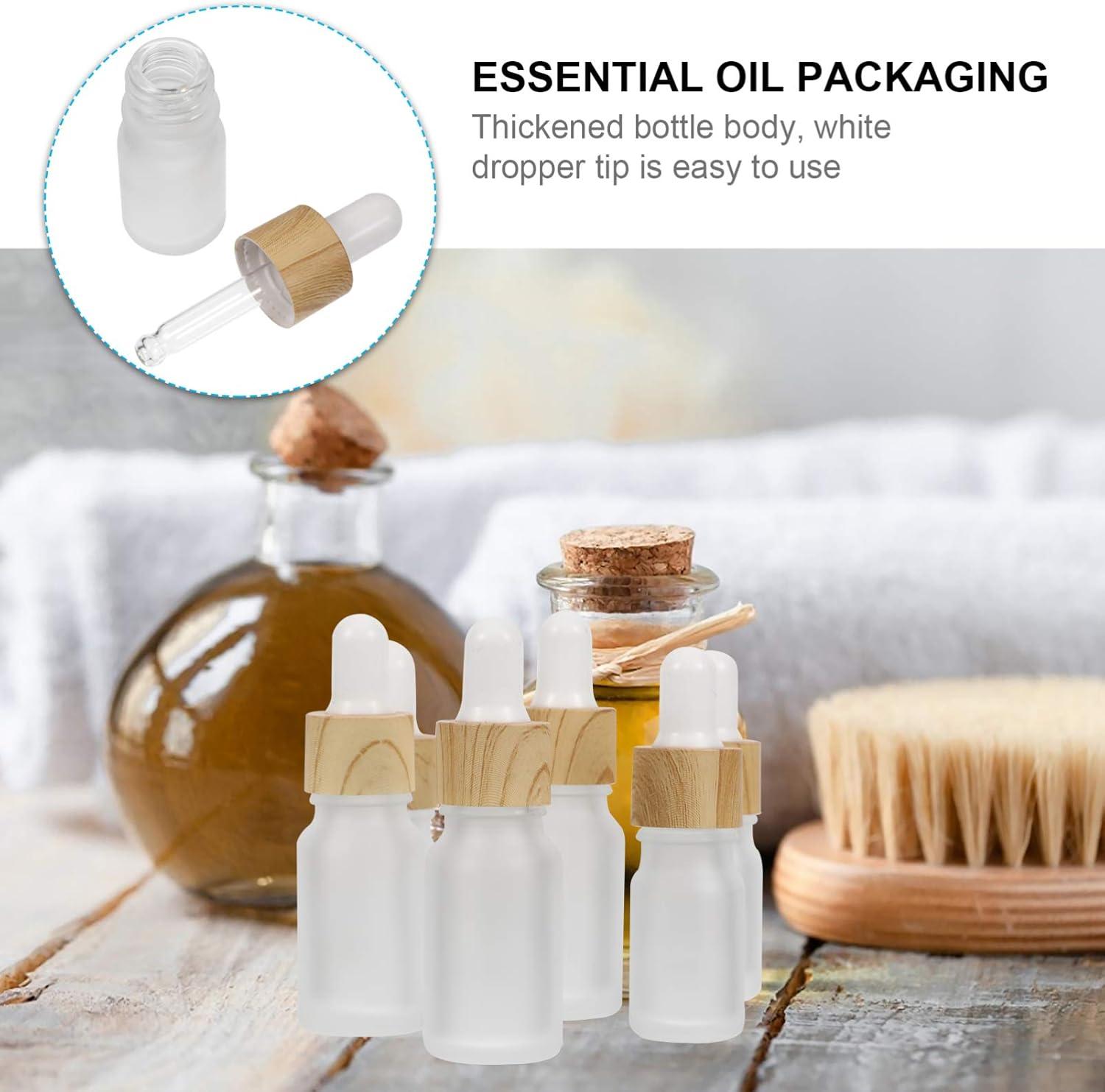 Minkissy Mini Drip Bottles - 10 Pack Glass Dropper Bottles (5ml & 10ml ...