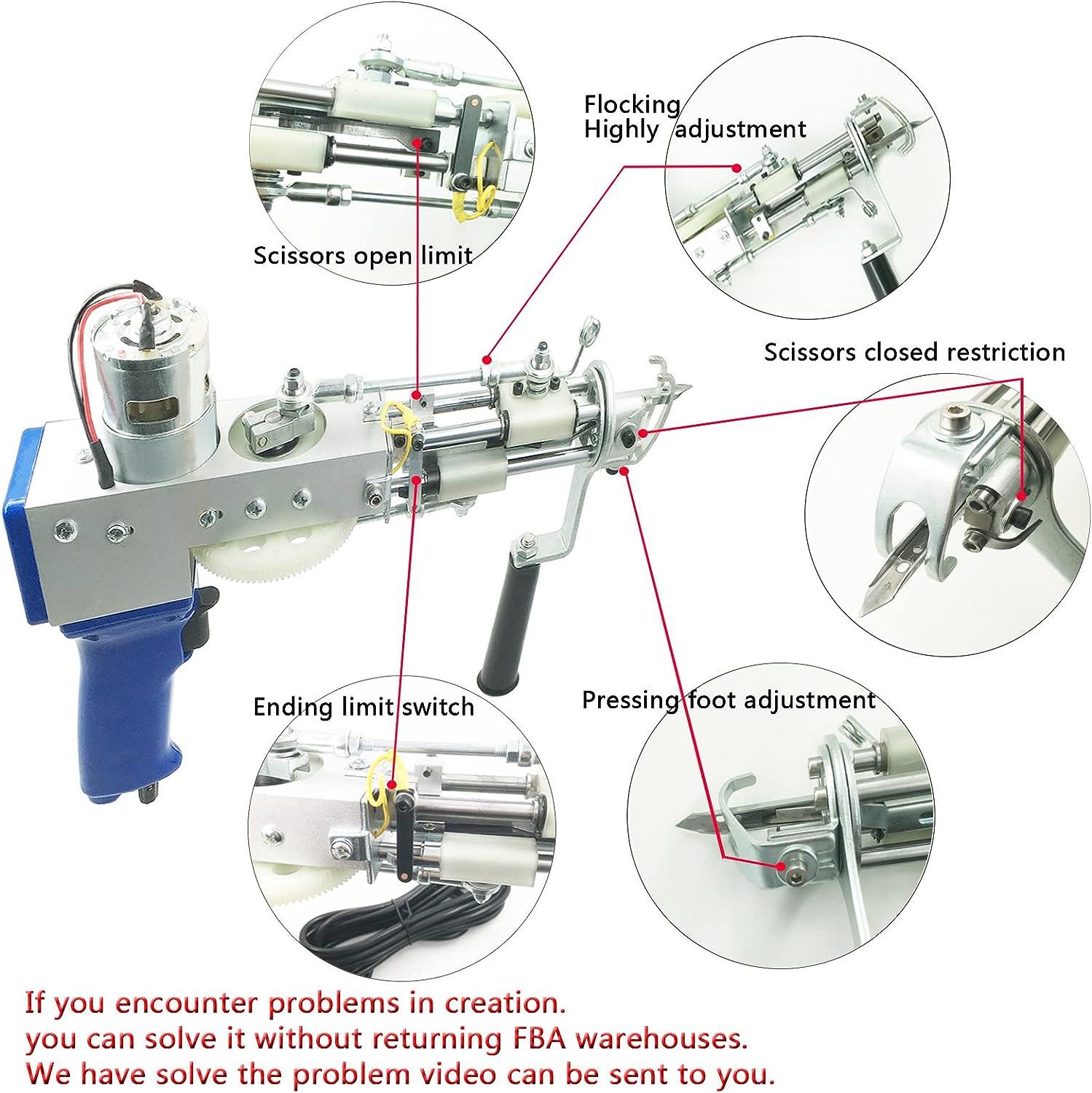 BLBO Tufting Gun Kit - Dual-Use Cut Pile and Loop Pile Rug Making ...