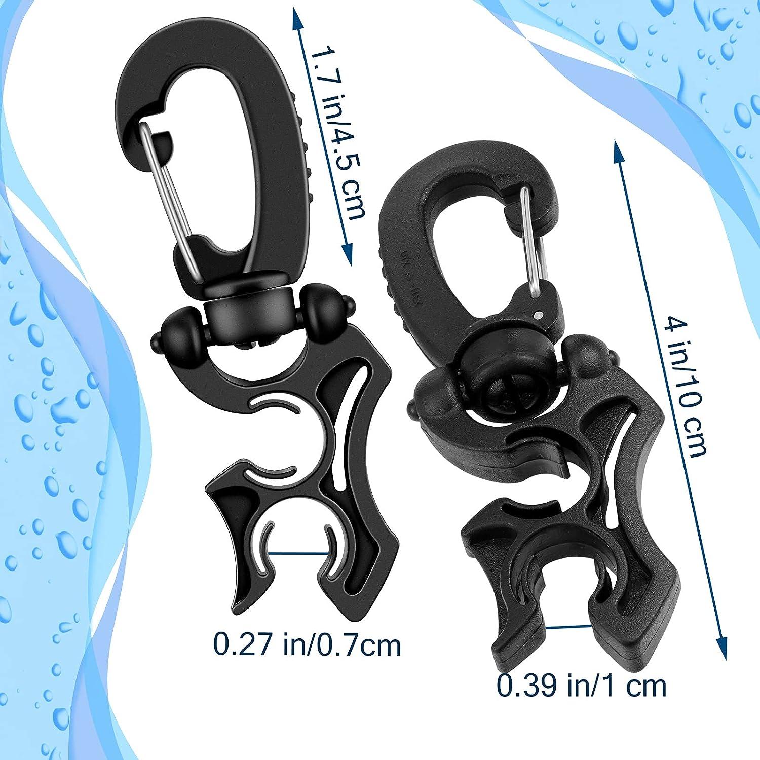 Zhanmai 6 Pieces Diving Double Hose Holder Clip Diving Double BCD Hose ...