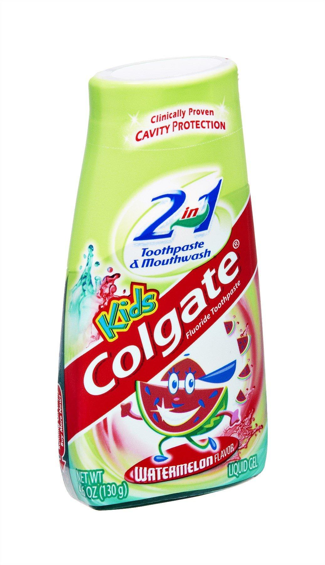 Colgate Kids 2-in-1 Toothpaste and Mouthwash Watermelon | 4.60 oz ...