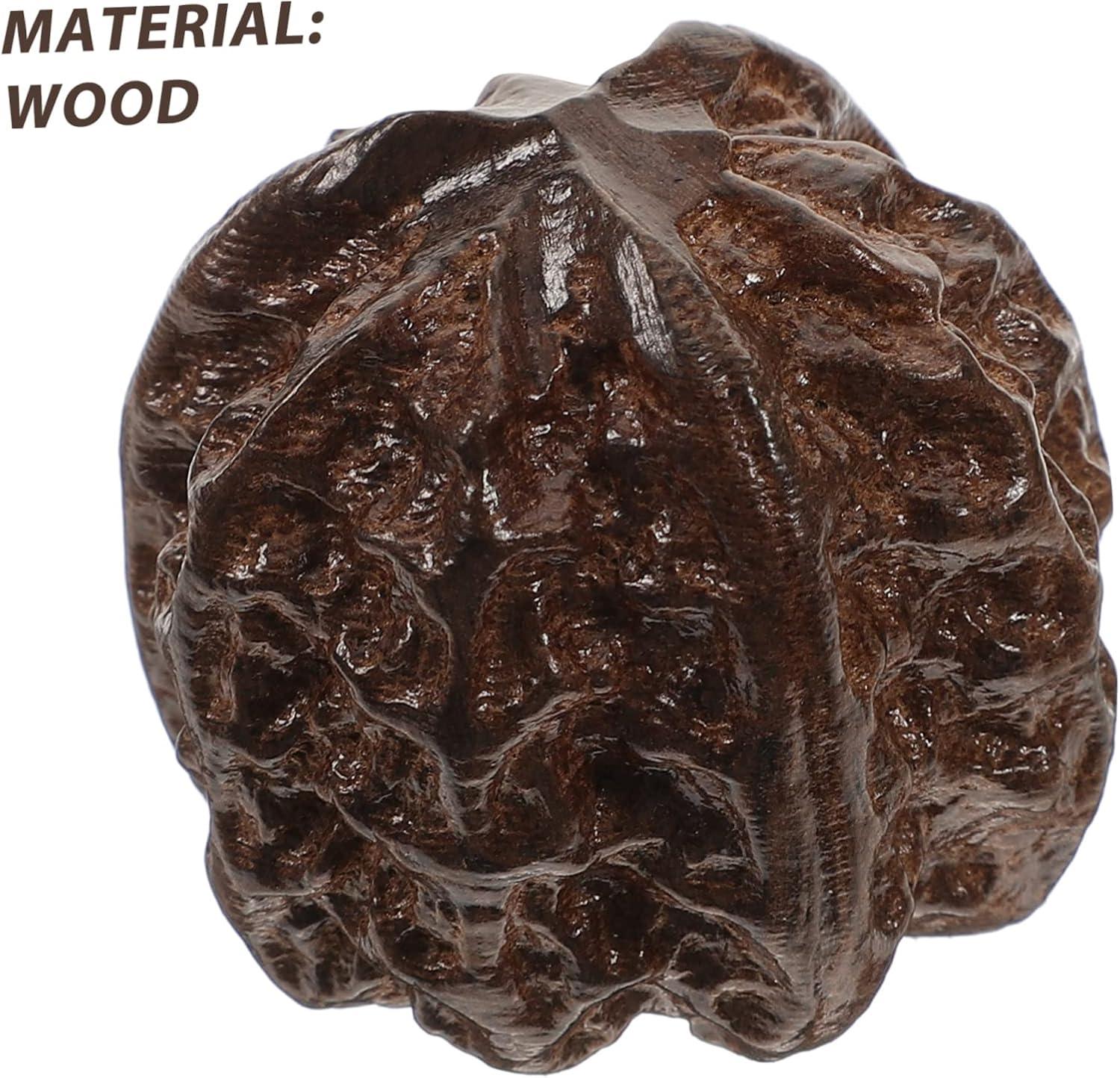 Coheali Wenwan Chinese Peach Wood Carved Gymnastics Stress Balls ...