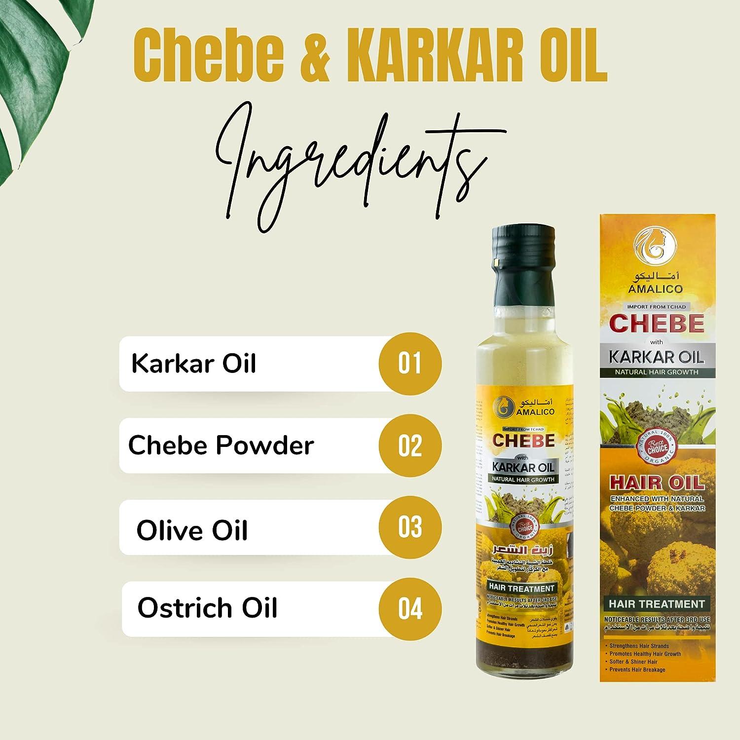 2-in-1 Karkar Oil & Chebe Powder for Hair Growth - Natural African ...