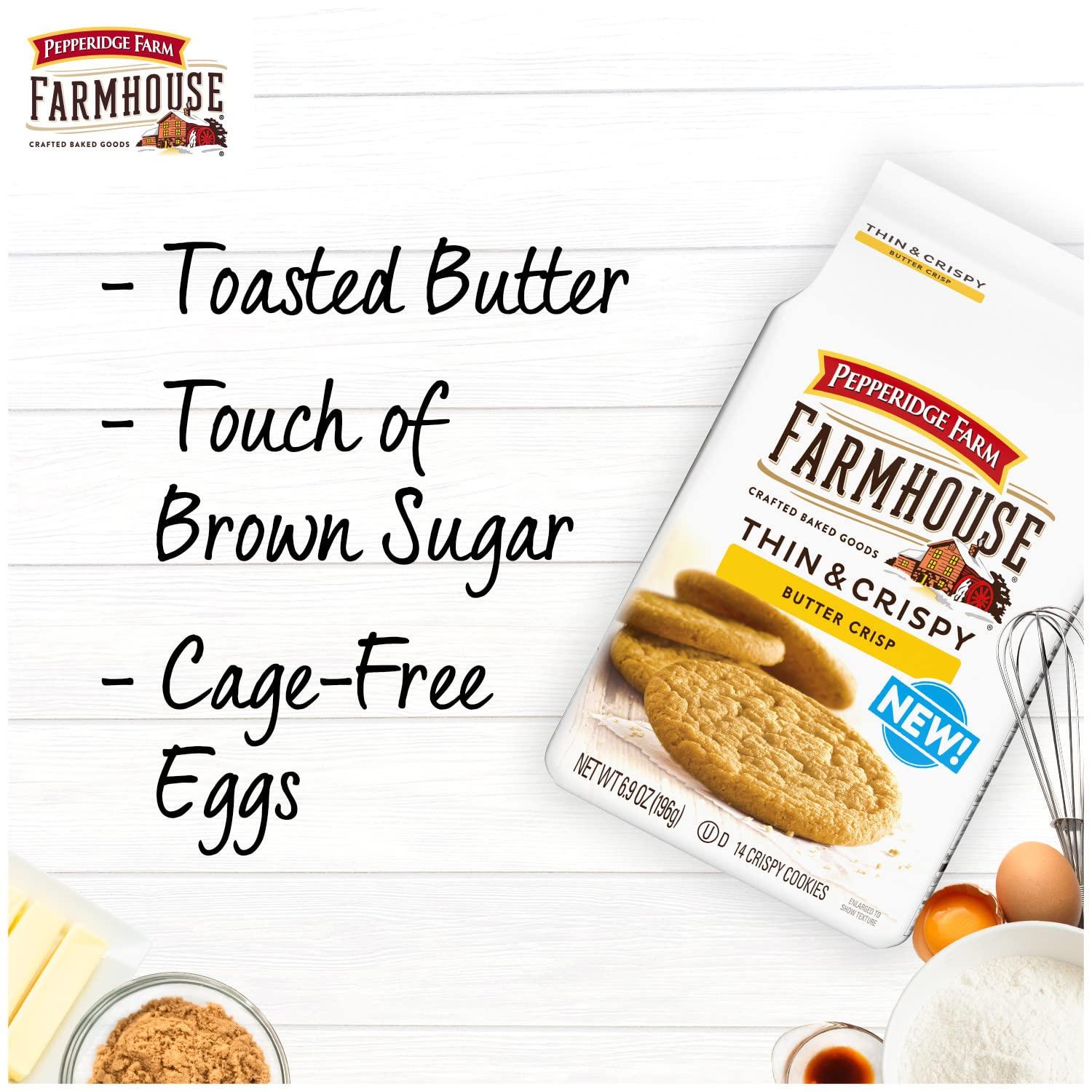 Pepperidge Farm Farmhouse Butter Crisp Cookies 6.9 oz. - Thin & Crispy ...
