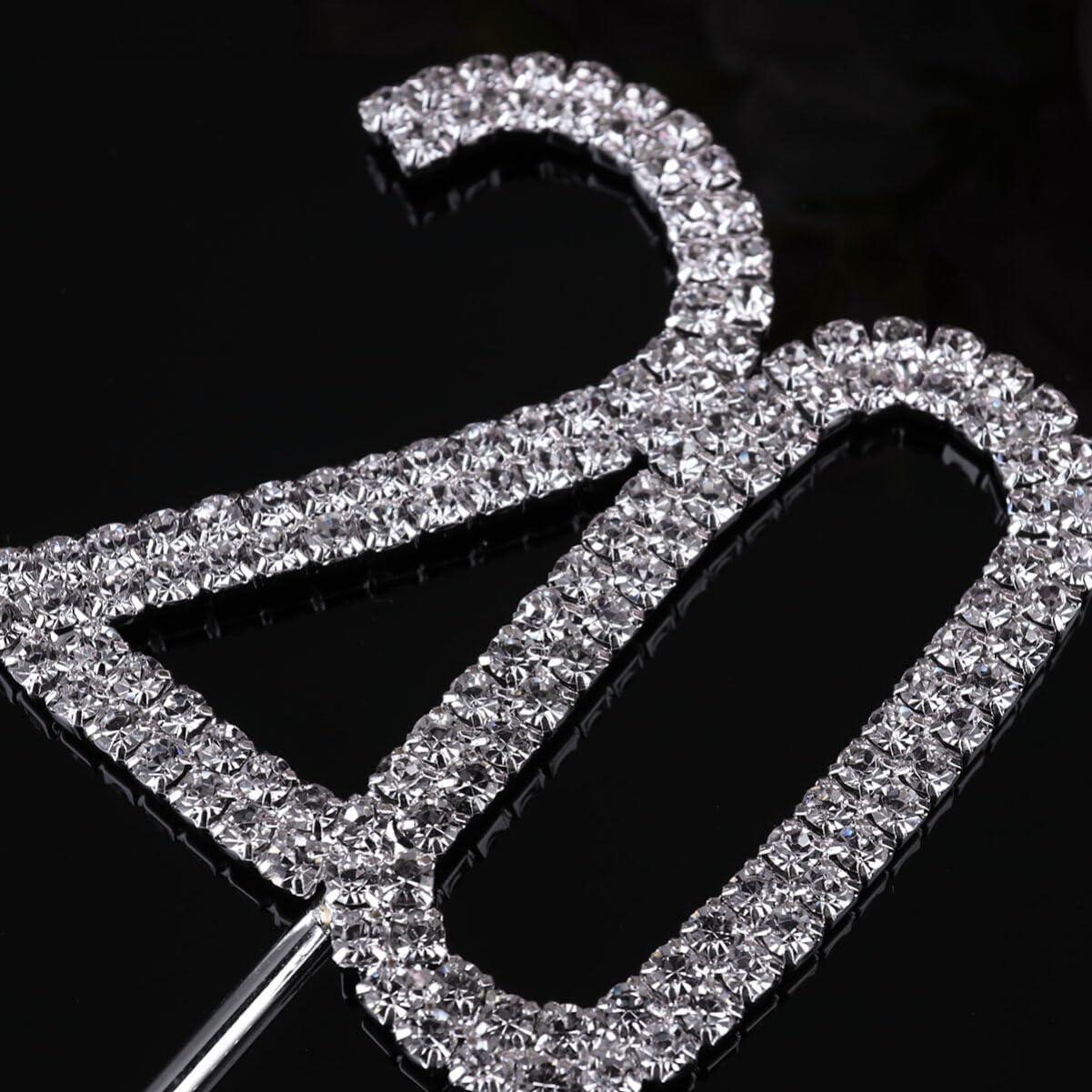 SAFIGLE 3pcs Crystal Cake Decorations Cake Decorating Cupcake Toppers ...