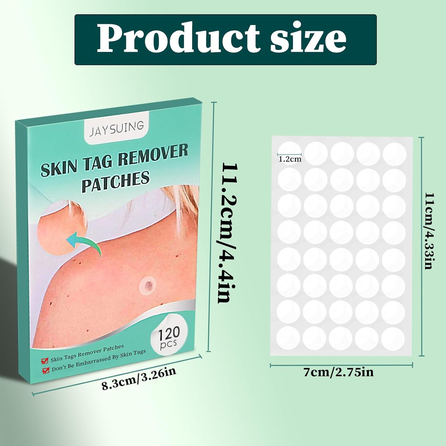 Skin Tag & Mole Removal Patches - 120 PCS Wart Treatment Stickers | Buy ...