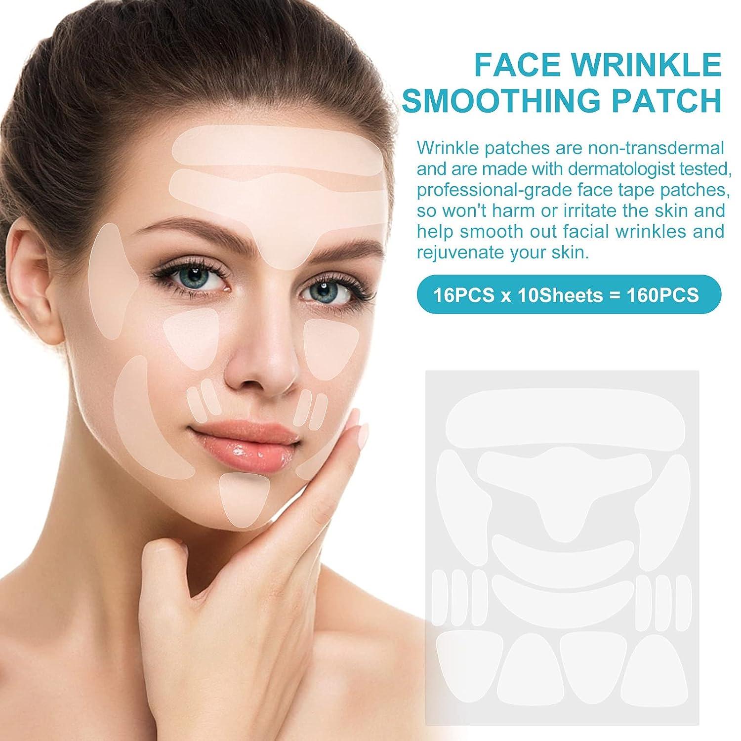 Forehead Wrinkle Patches 160Pcs - Overnight Facial Treatment for Fine ...