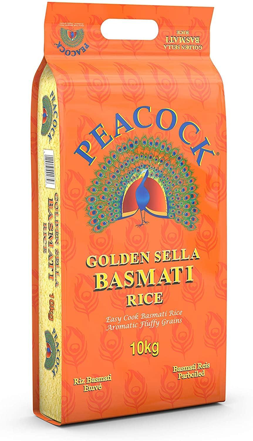 Peacock (Basmati) Golden Sella Basmati Rice 10kg - Pack of 1 | Buy Now ...