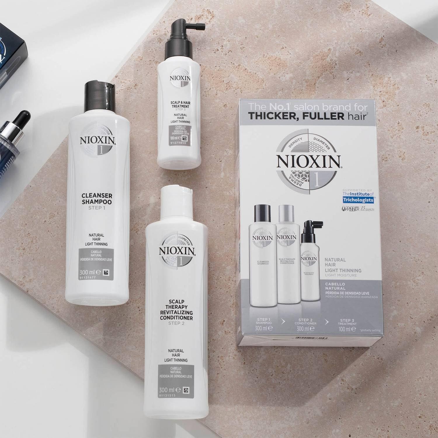 Nioxin System 1 | Natural Hair Treatment for Light Thinning | Scalp ...