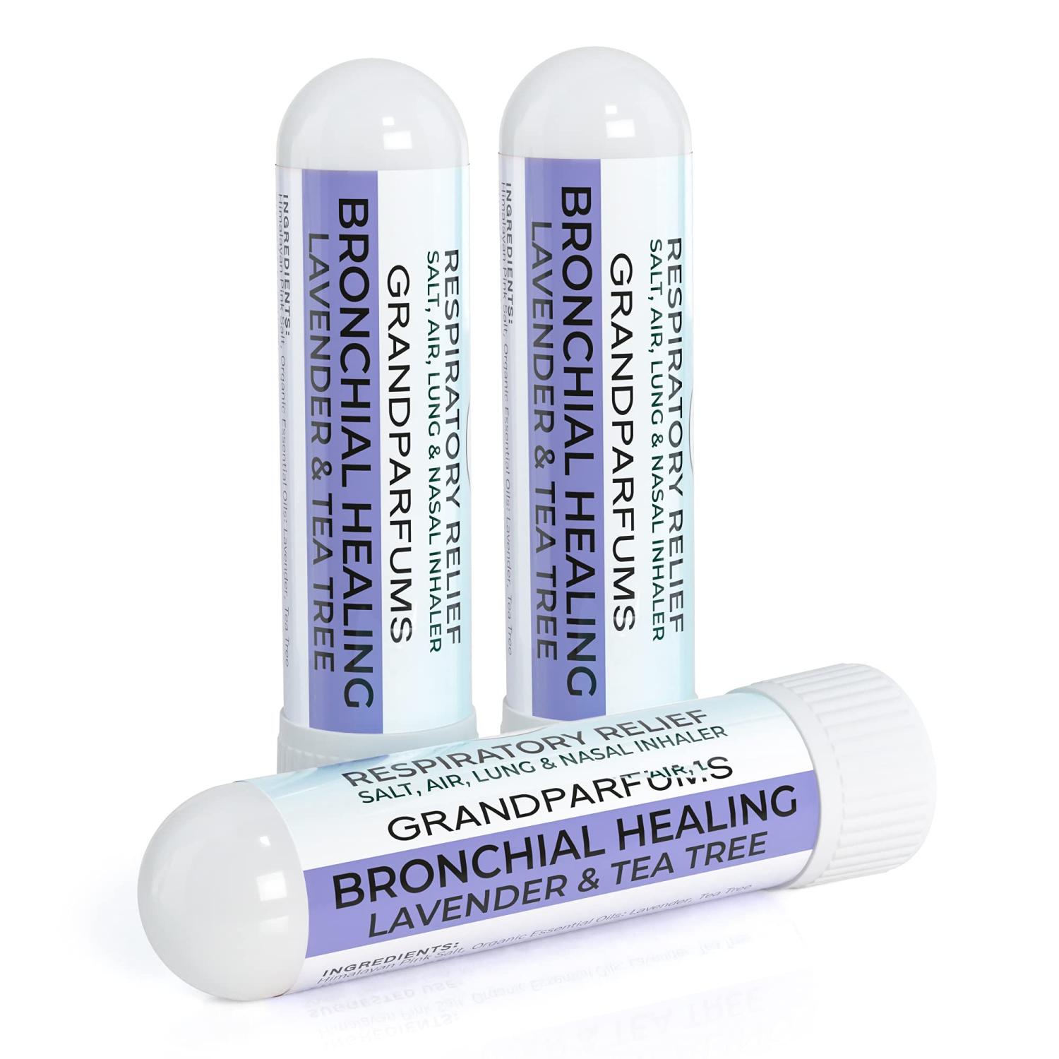 Portable Herbal Salt Nasal Inhaler for Respiratory Relief with Lavender ...