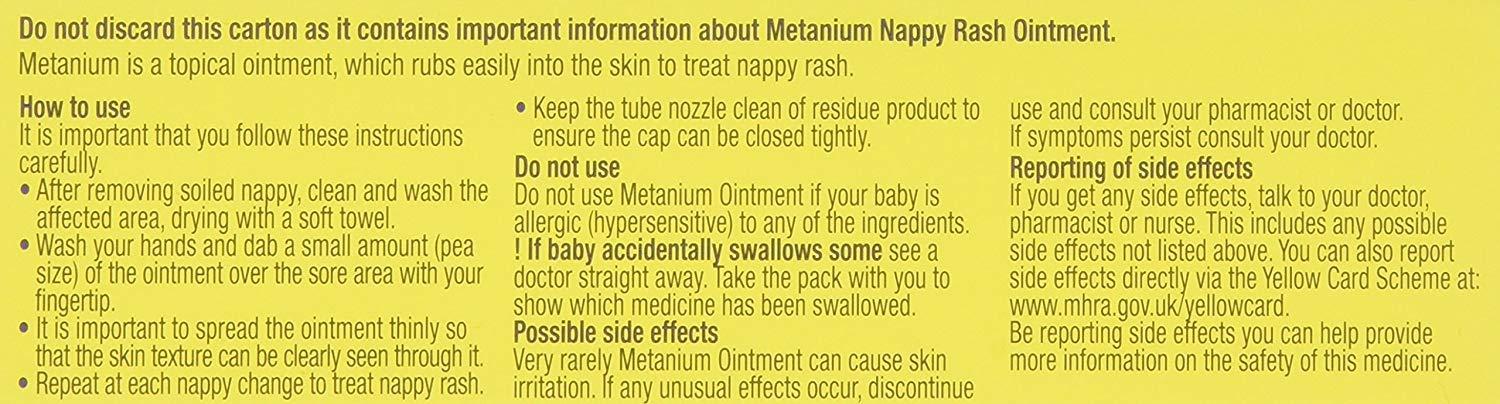 Metanium Nappy Rash Ointment 30g x3 - Triple Pack for Effective Relief ...