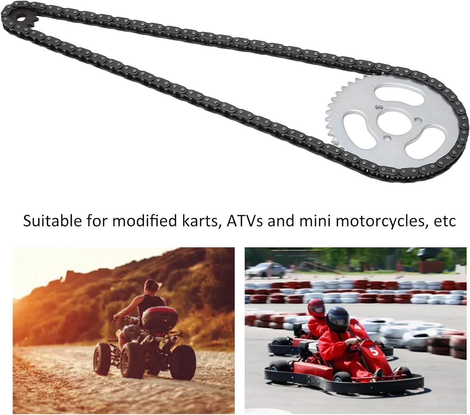 Kimiss T8F High Power Chain Wheel Set for Karts ATVs & Mini Motorcycles ...