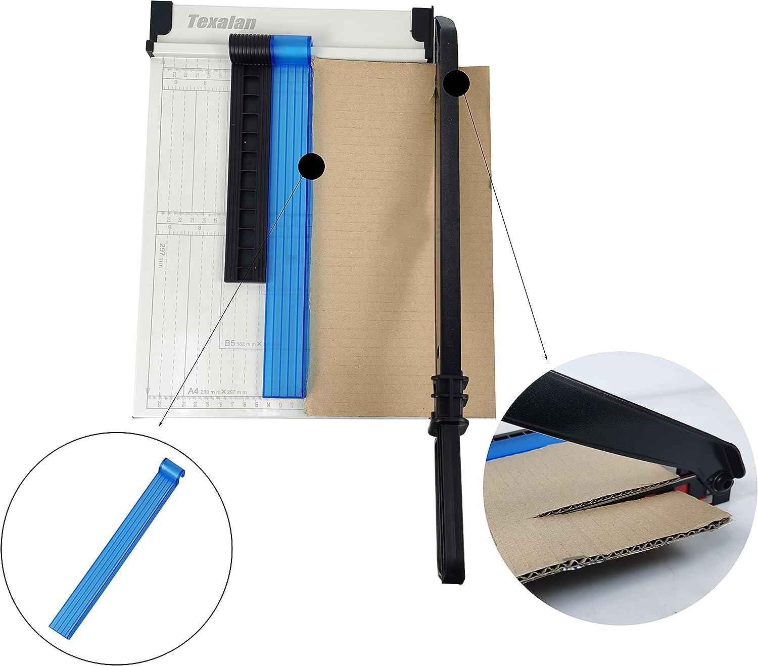 TEXALAN Paper Cutter Letter Size Paper Trimmer 12 Cut Length 12 Sheet ...