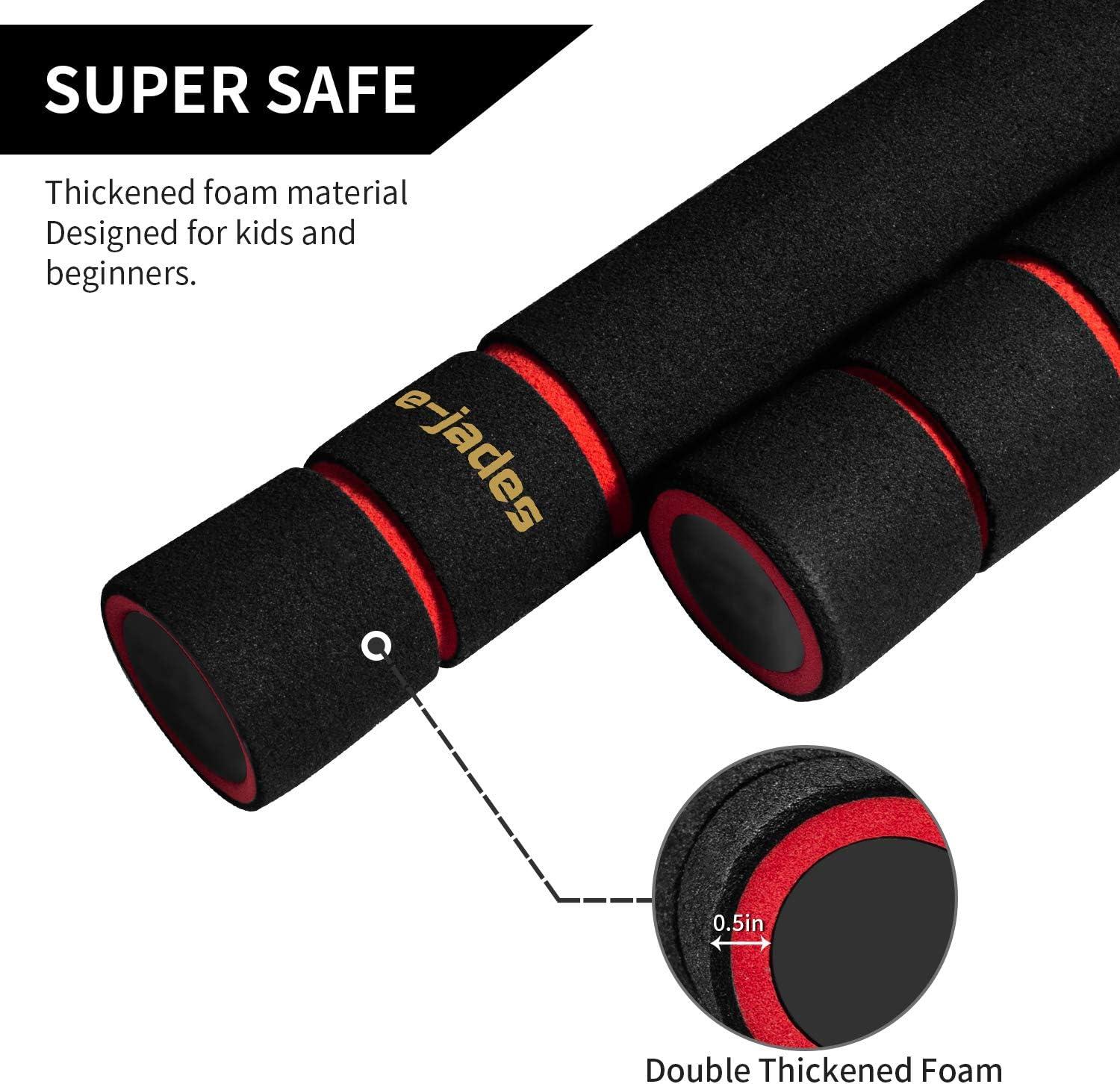 3 Pack Safe Foam Rubber Training Nunchucks for Kids & Beginners | Steel ...