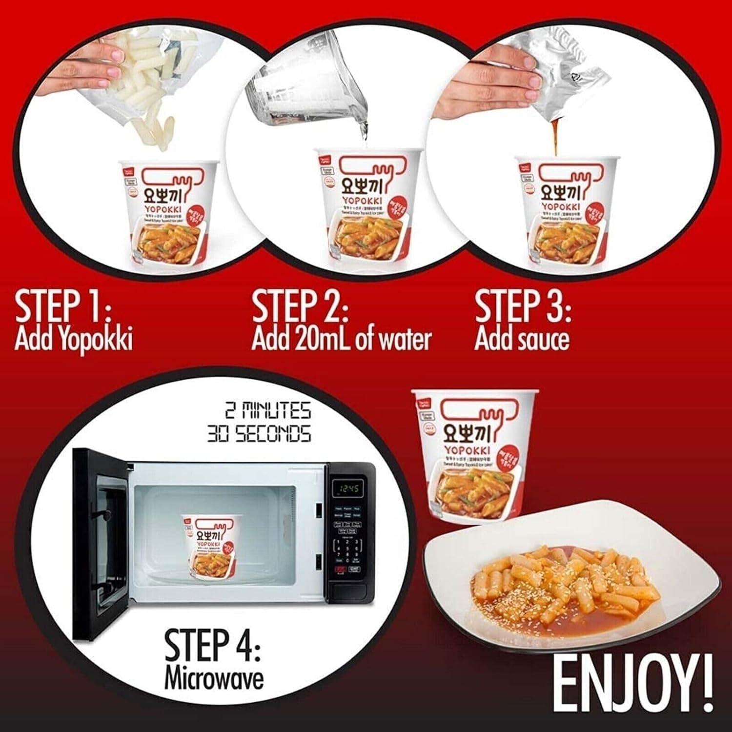 Young Poong Yopokki Tteokbokki Cup Traditional Korean Topokki Ddukbokgi ...