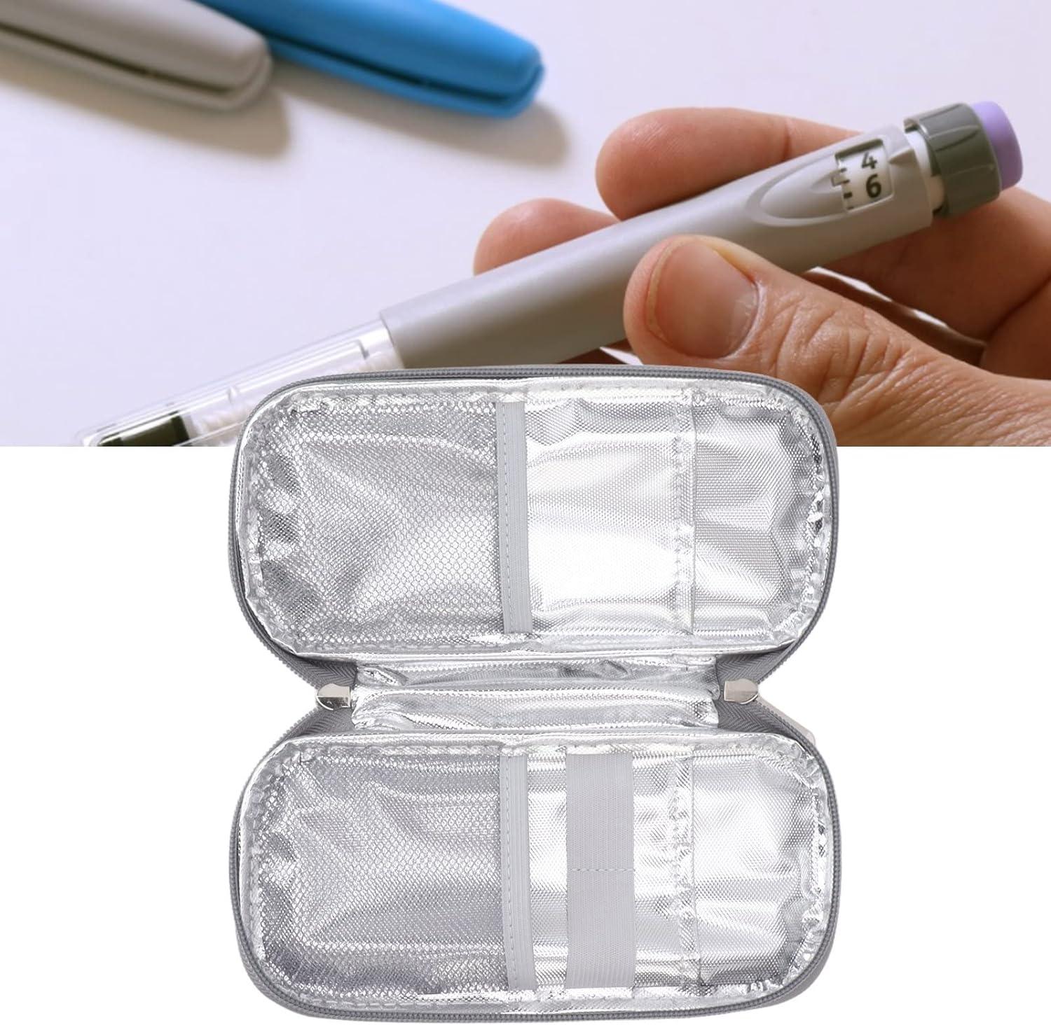 Luqeeg Insulin Travel Case - Portable Insulin Cooler with 2 Ice Packs ...
