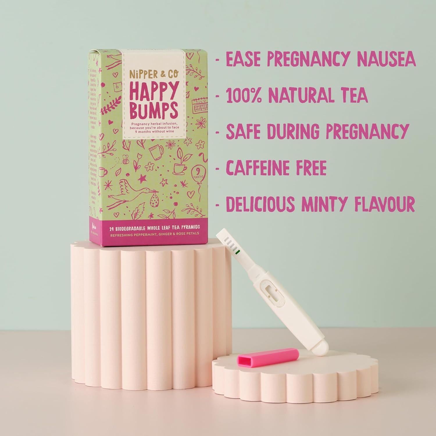Nipper & Co Happy Bumps Tea Natural Herbal Pregnancy Tea 3 Pack (42 ...
