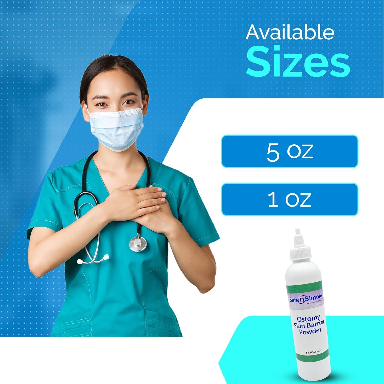 Safe n' Simple Stoma Skin Barrier Powder - 1 oz | Medicated Ostomy Skin ...