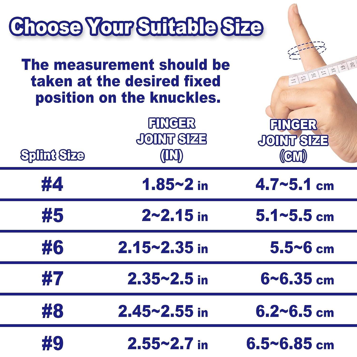 10Pcs Oval Finger Splints & Sleeves Kit - Trigger Finger Splint ...