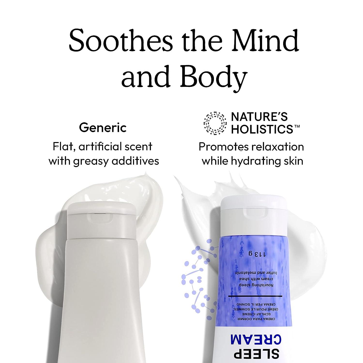 Nature's Holistics Sleep Cream: Lavender Aromatherapy Lotion with ...