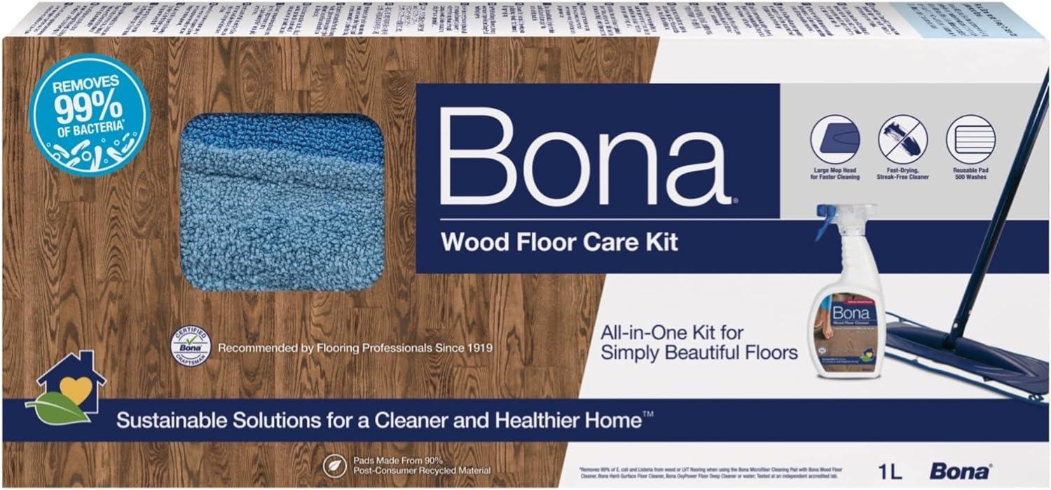 Bona Wood Floor Cleaning Kit - Ultimate Solution for Clean and Shiny ...