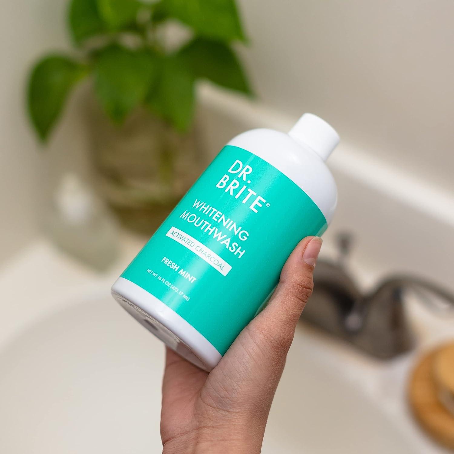 Dr. Brite Alcohol-Free Natural Whitening Mouthwash - Mint 16 oz ...