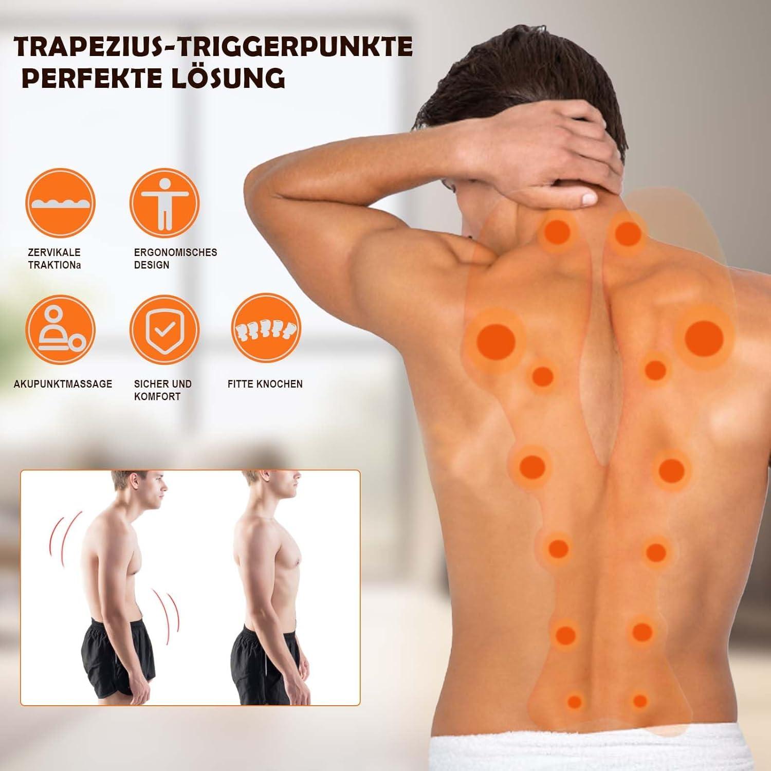 Relieflylab Trapezius Stretcher & Trigger Point Massager | Neck ...