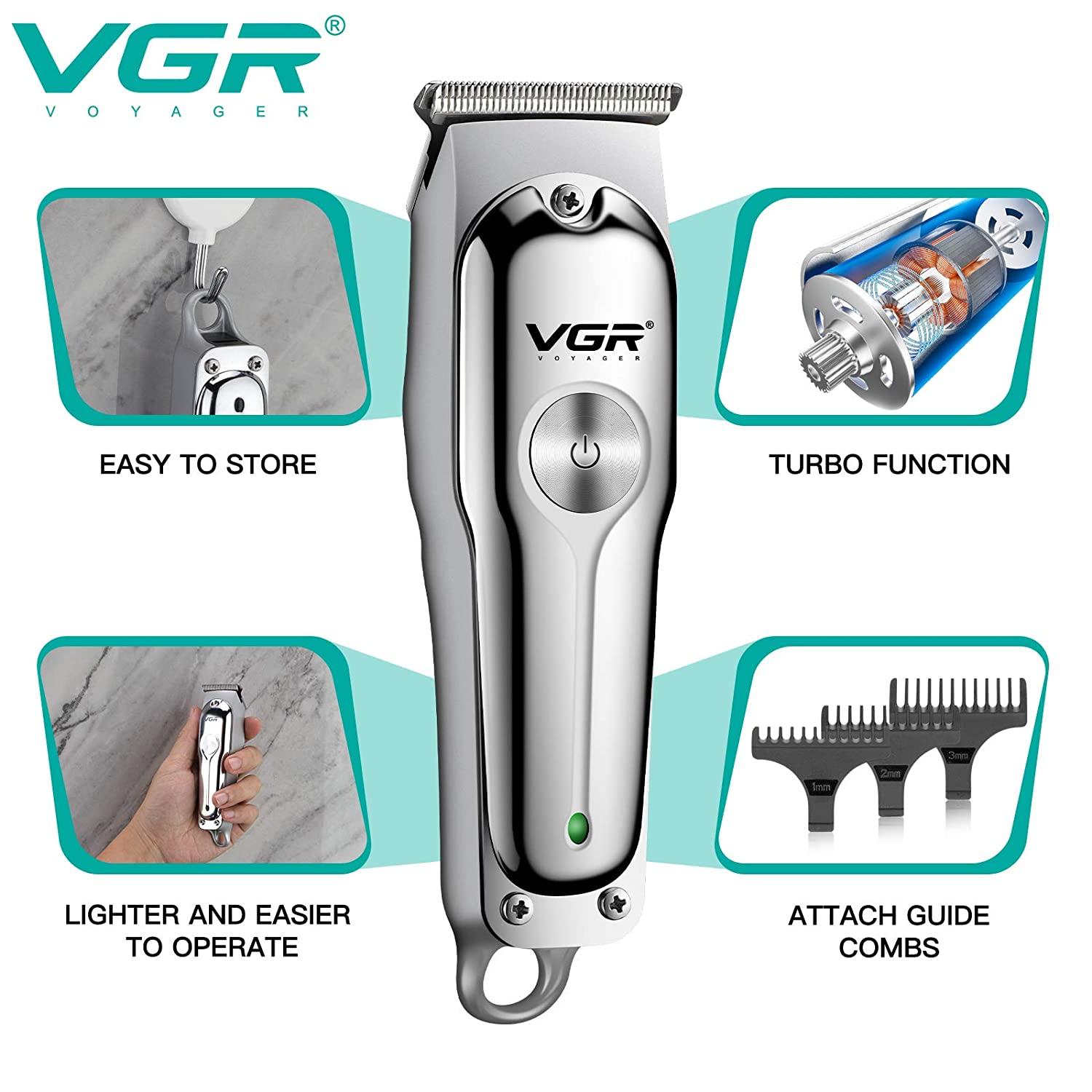 Professional Cordless Hair Clippers for Men | Waterproof Beard & Body Trimmer | USB Charging | V ...
