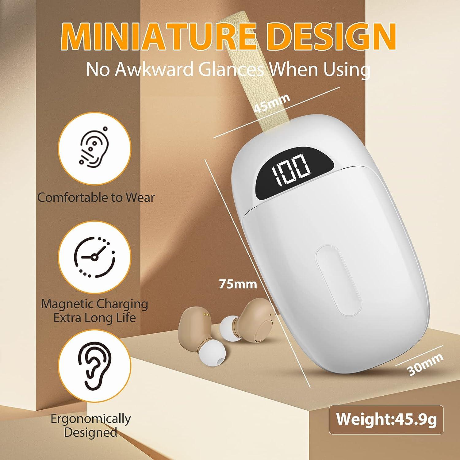 Mini Hearing Amplifiers for Adults & Seniors | Rechargeable with Noise ...