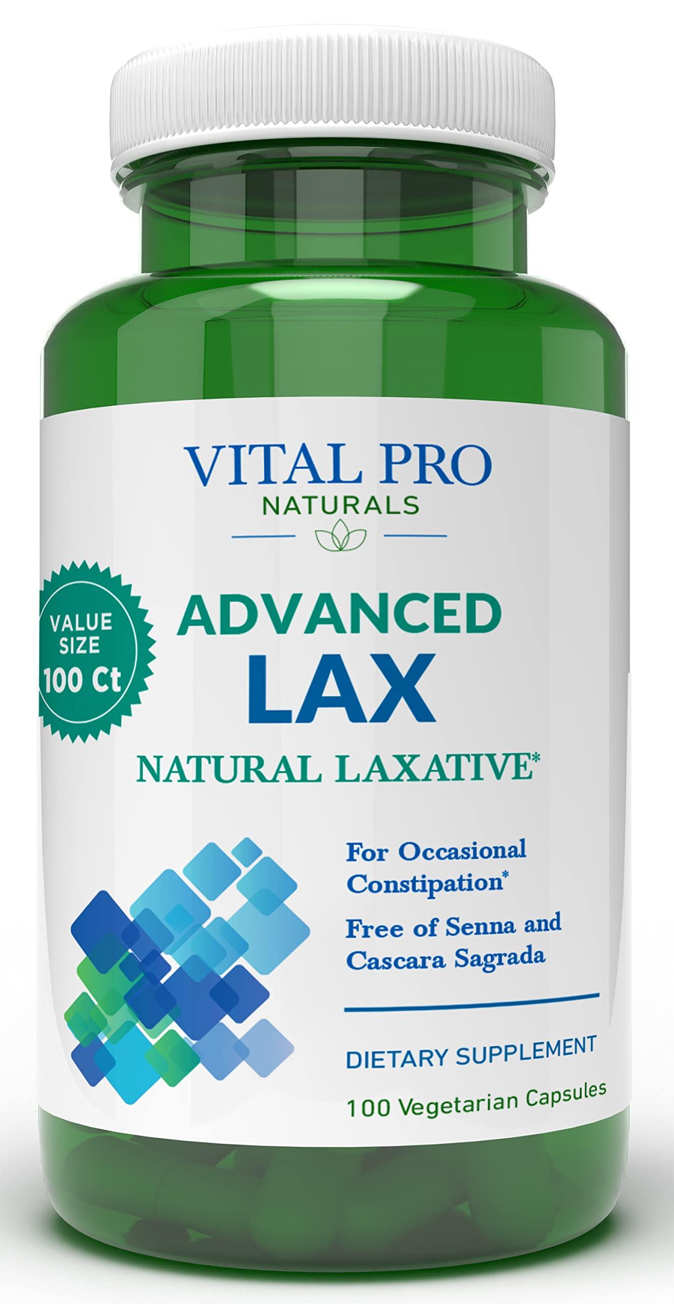 Vital Pro Naturals Advanced Lax Natural Laxative Formula - 100 Capsules ...