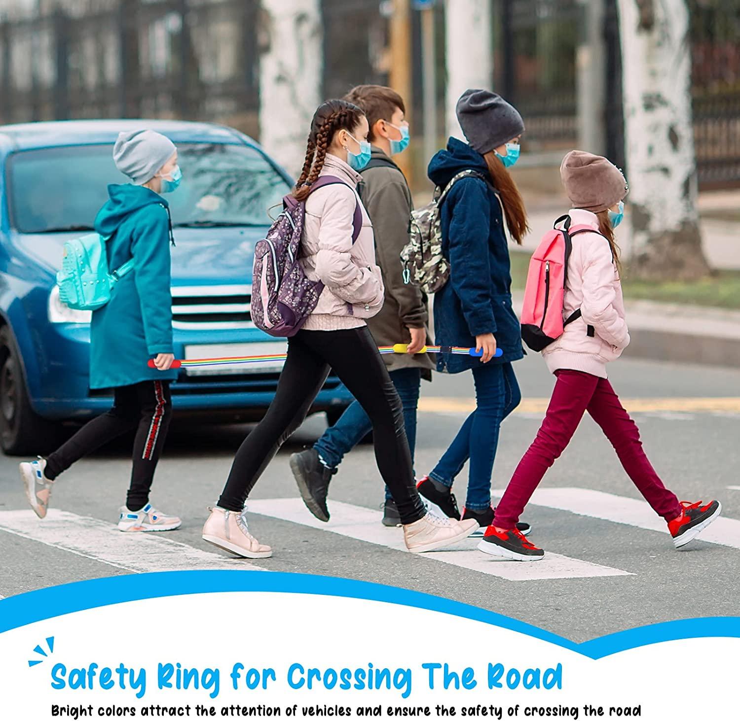 6 Pcs Colorful Toddler Walking Ropes with Handles for Daycare and ...