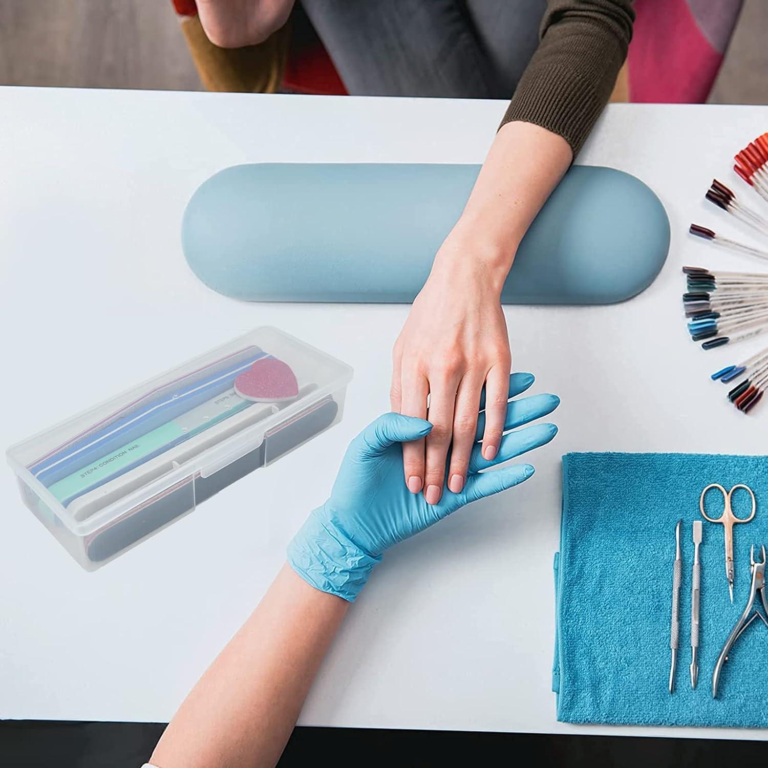 Clear Manicure Tool Box - Nail Storage Case for Manicure Pedicure Kit ...