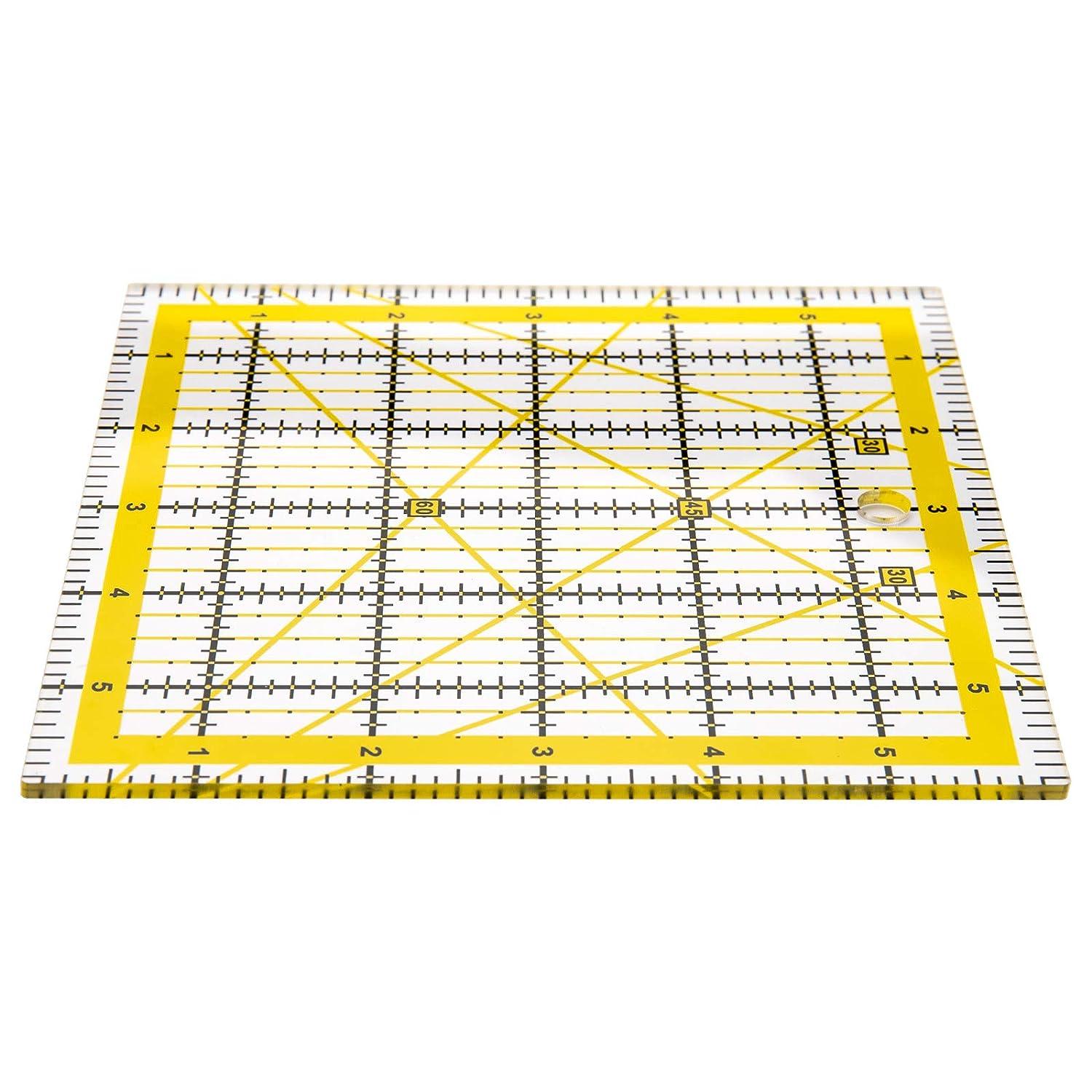 Suwimut Set of 6 Acrylic Quilting Ruler - Transparent Square Quilter ...