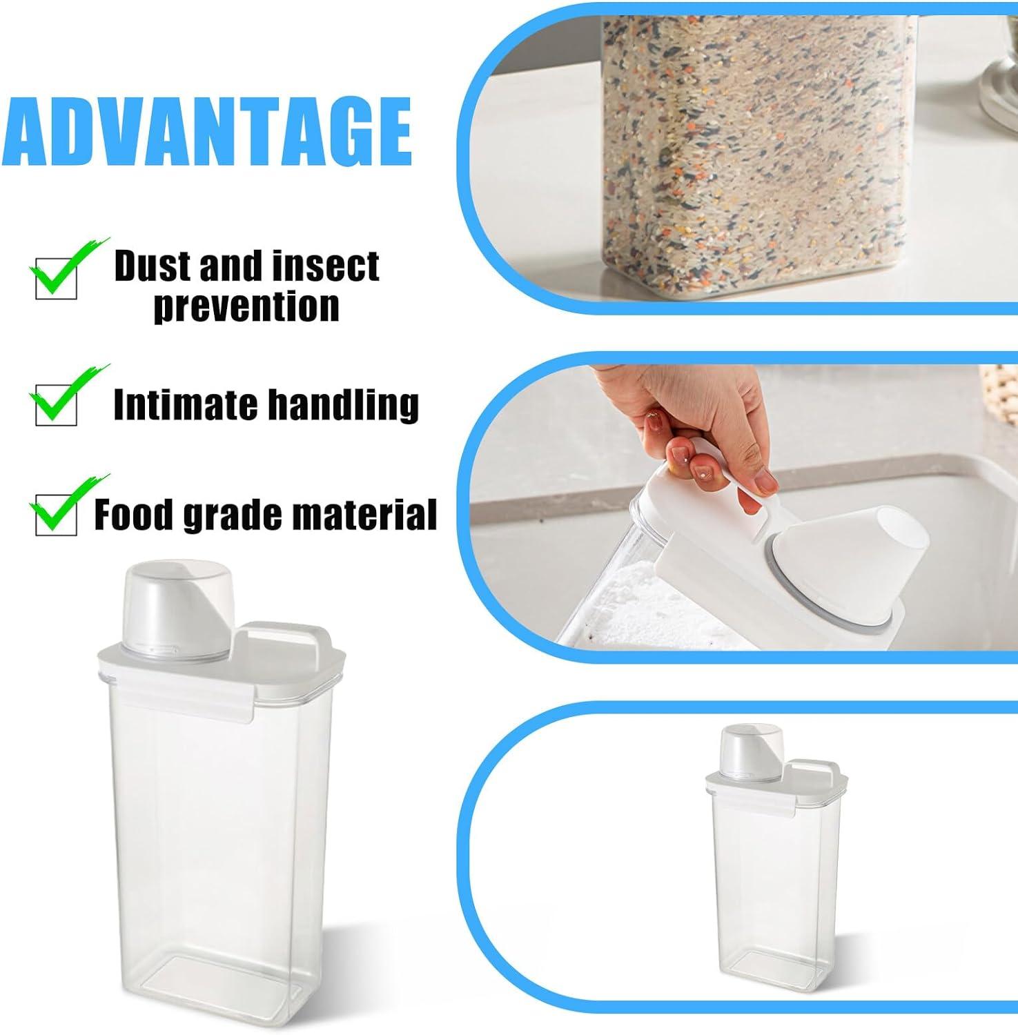 Airtight Detergent Detergent Dispenser Washing Powder Container with ...