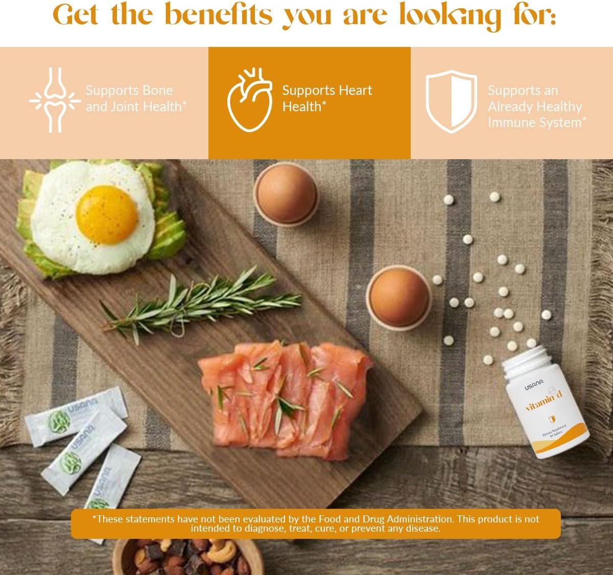 USANA Maximum-Strength 2000 IU Vitamin D Supplement - 84 Tablets for ...