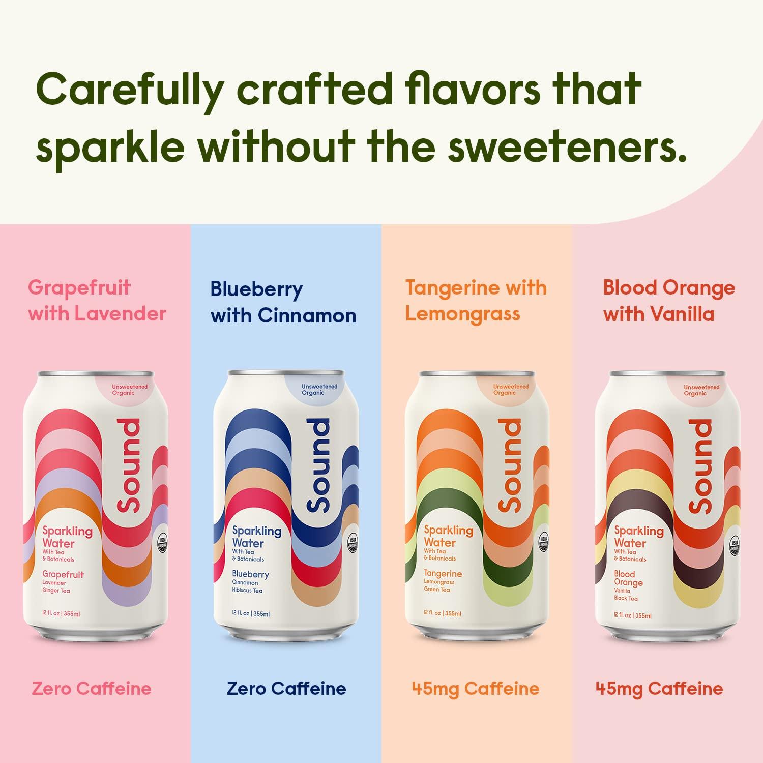 Organic Tea & Botanicals Sparkling Water Variety Pack - Unsweetened ...