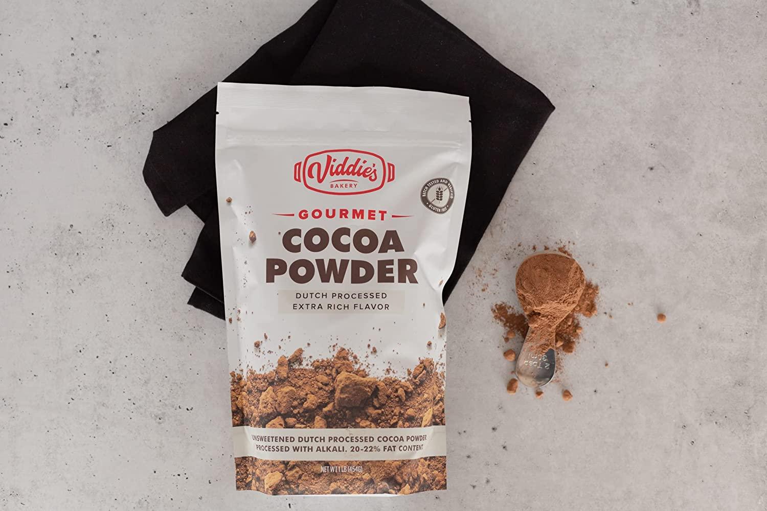 Premium Gourmet Dutch Processed Cocoa Powder - Extra Rich Flavor (1 lb ...