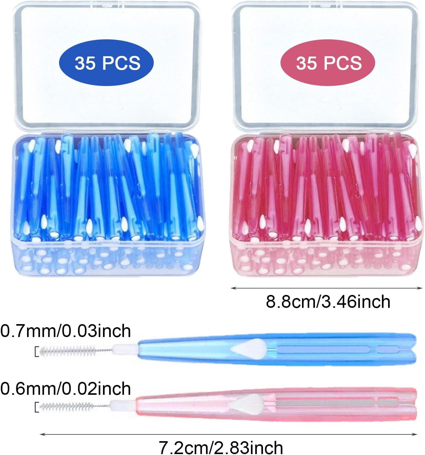Buy Euppsiiu 70-Piece Portable Interdental Cleaner Set | Oral Dental ...