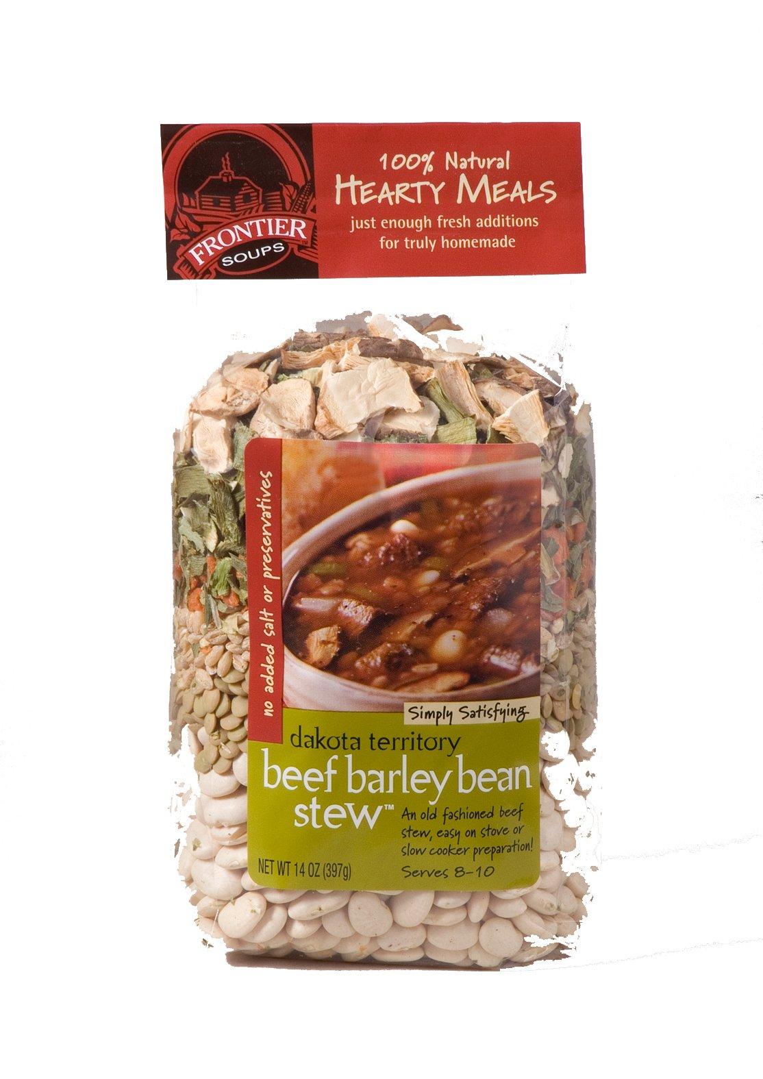 Frontier Soups Dakota Territory Beef Barley Bean Stew 14oz Pack of 4 ...