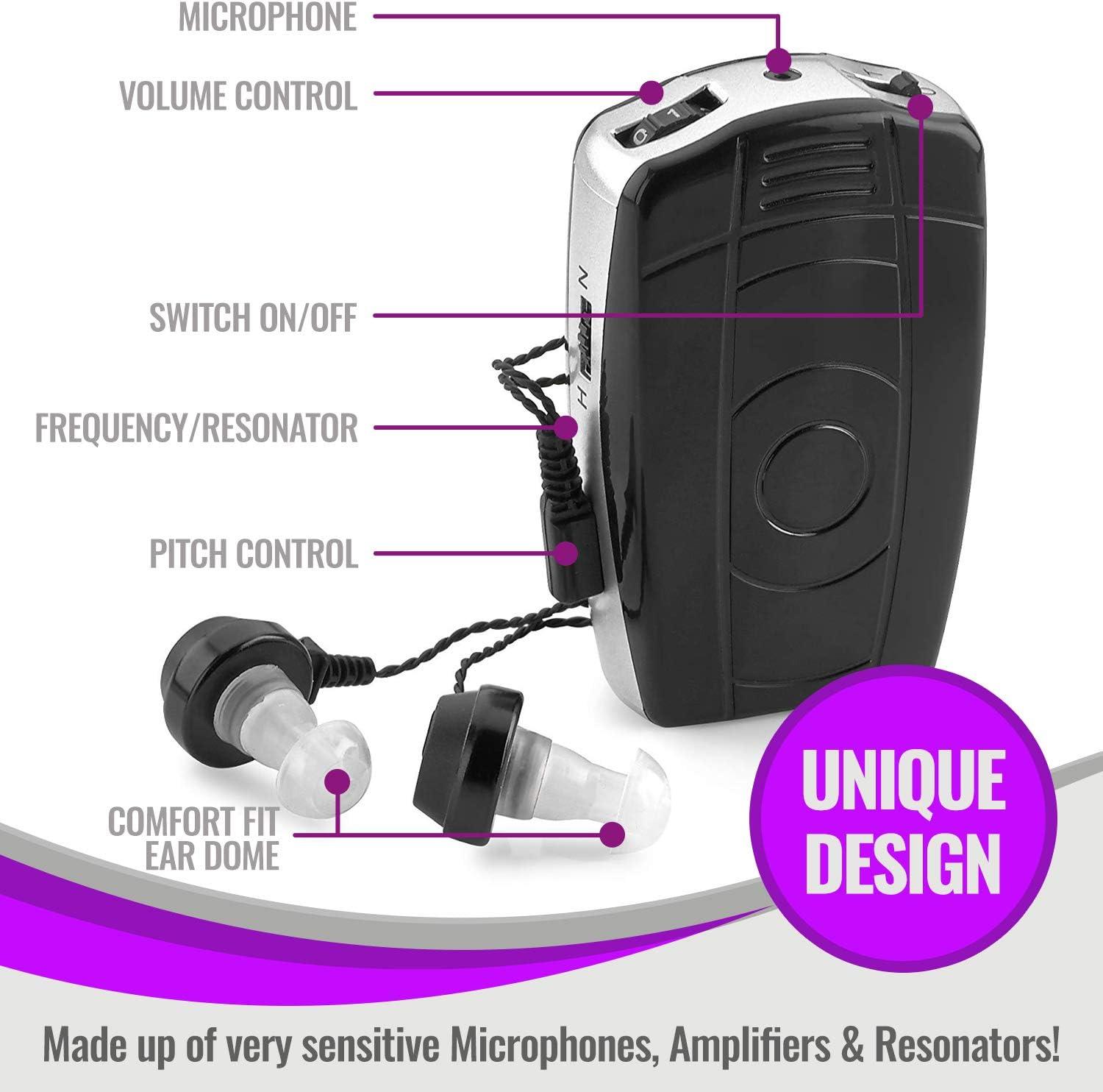 Pocket Sound - Digital Personal Sound Amplifier with Earbuds and ...