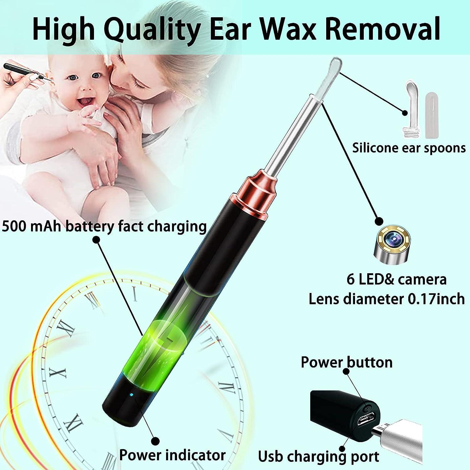 500MP Full HD Wireless Ear Wax Removal Camera | Ear Cleaner Endoscope ...
