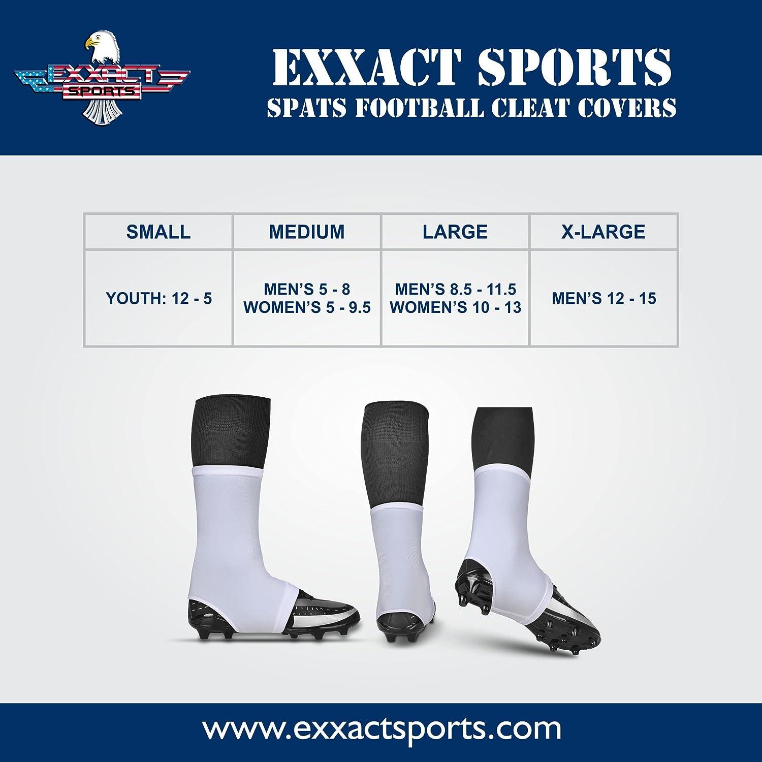 Exxact Sports White X-Large Cleat Covers for Football, Soccer, and ...